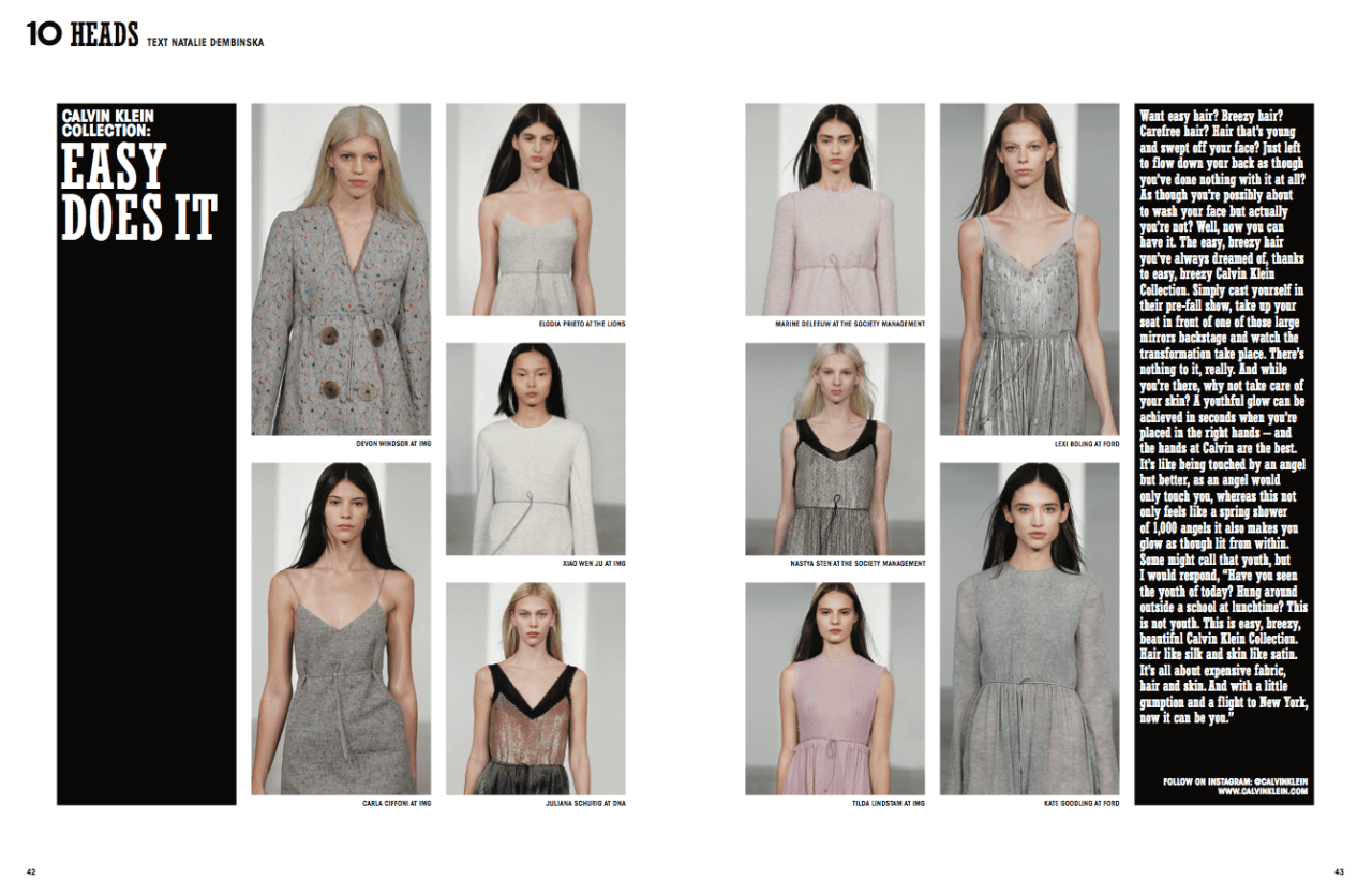 10 Magazine Sneak Peek Easy Does It At Calvin - 10 Magazine